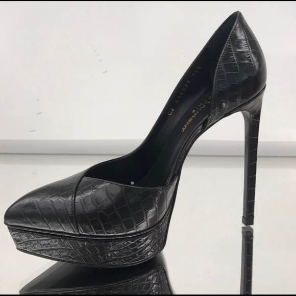 Yves Saint Laurent | Shoes | Saint Laurent Crocs Janis Pump | Poshmark